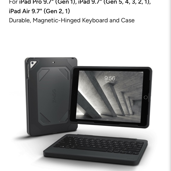 ZAGG | Tablets & Accessories | Zagg Rugged Book For Ipad | Poshmark